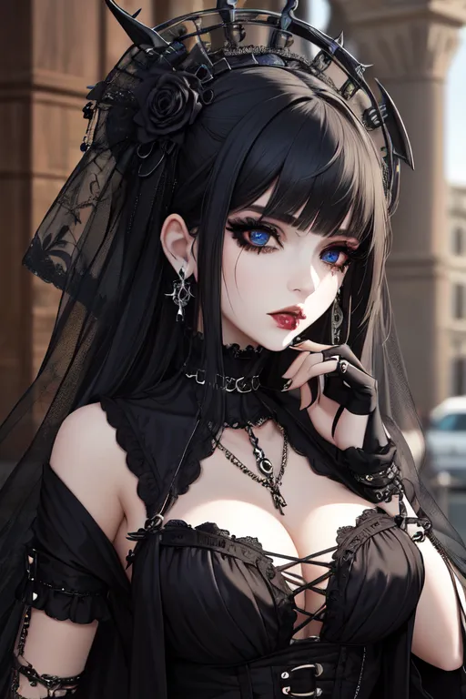 AI Generated Goth Girl