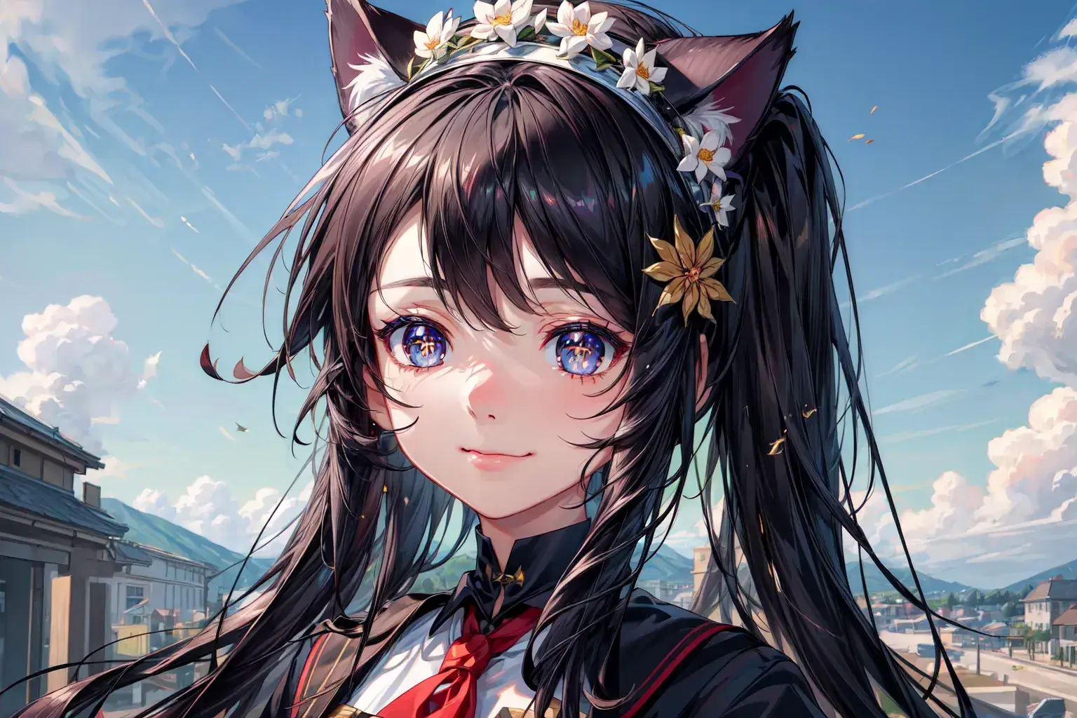 9.Use (Hair texture realistic effect) image quality effect