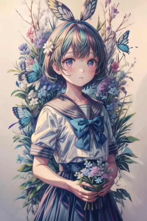 AI watercolor portrait