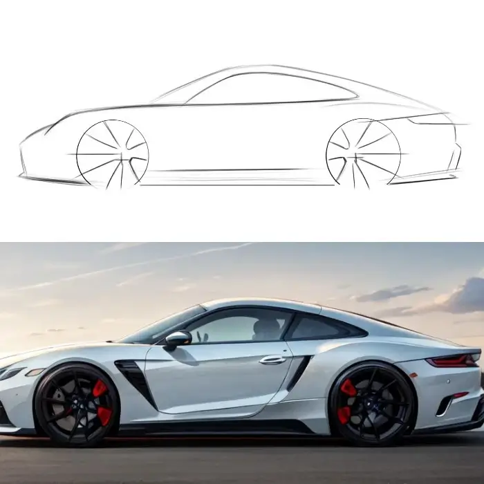 Simple sketch to real photo